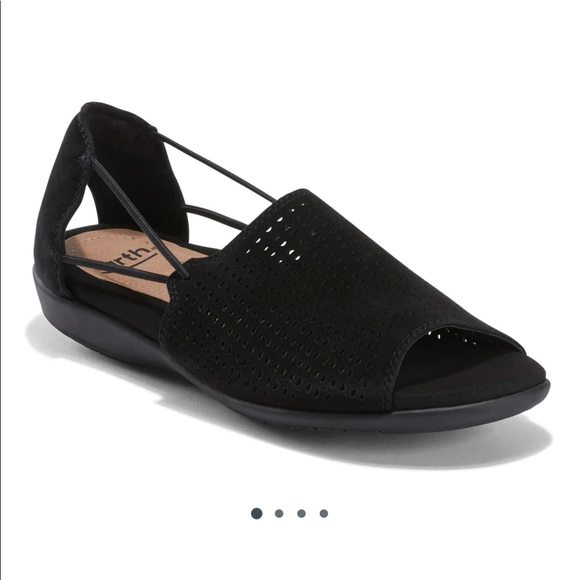 Earth | Shoes | Abra Black Suede Peep Toe Sandals From Earth Size 8 ...